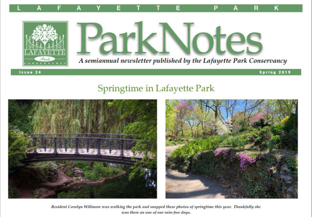 Park Notes - Lafayette Park Conservancy